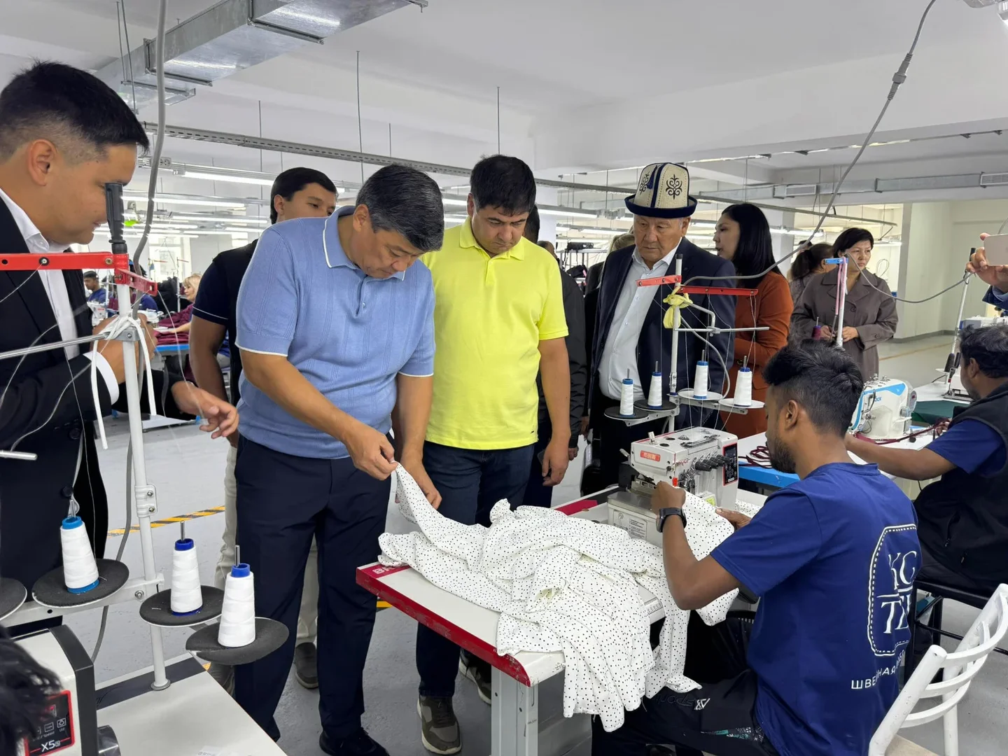 Torobaev visits KG TEX garment factory in Chui region - Kyrgyz national ...