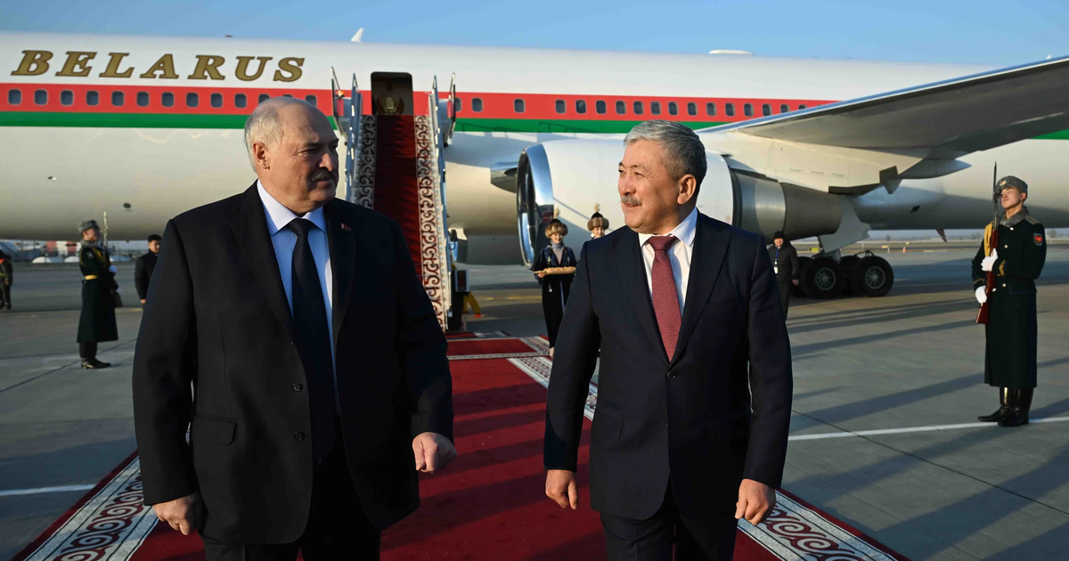 President of Belarus Alexander Lukashenko arrives in Bishkek - Kyrgyz ...