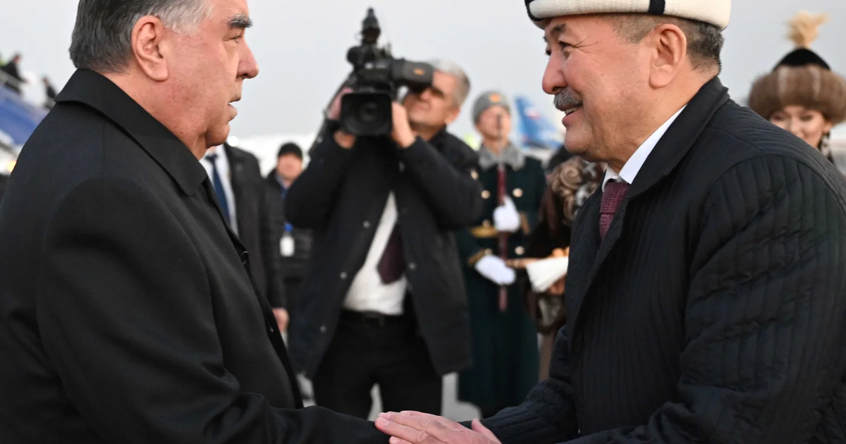 Tajik President Emomali Rahmon arrives in Bishkek - Kyrgyz national ...