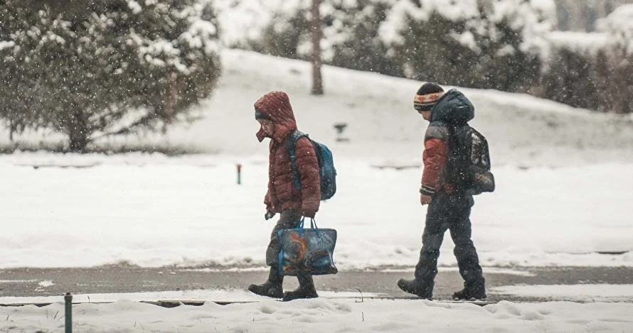 Due to severe cold, schools in Kyrgyzstan’s Ak-Talaa region switched to ...